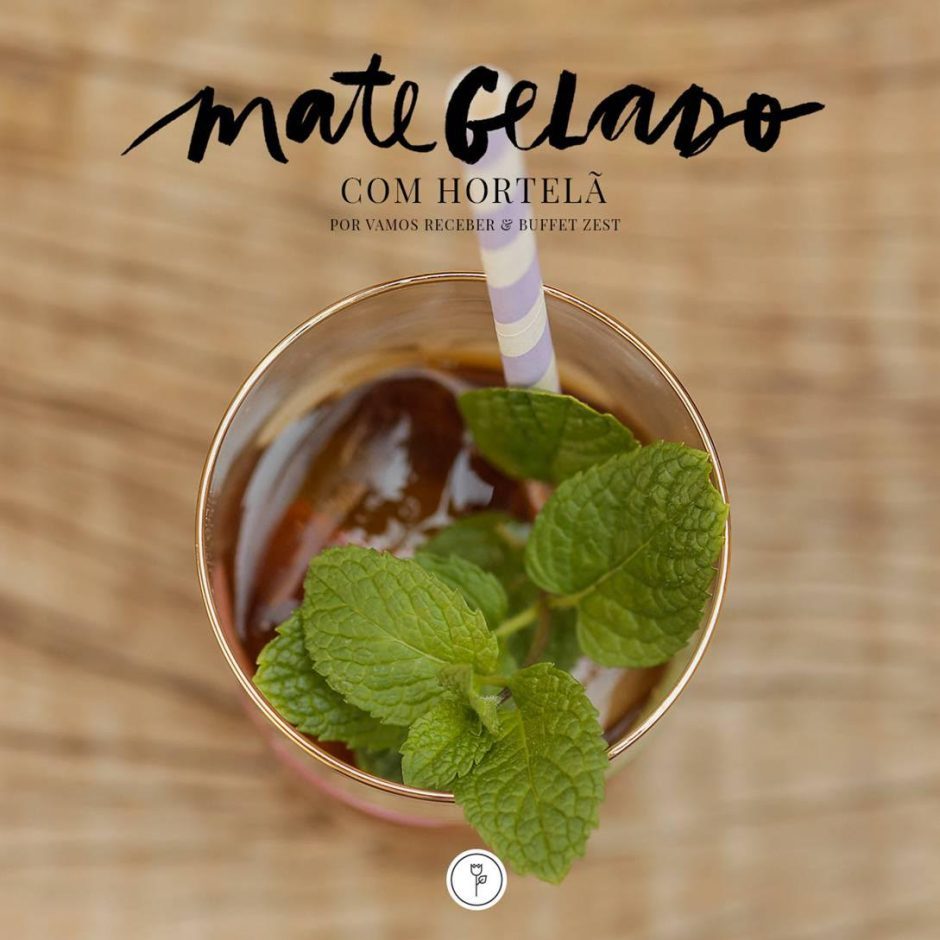 MATE GELADO COM HORTELÃ POR VAMOS RECEBER E BUFFET ZEST - Vamos Receber